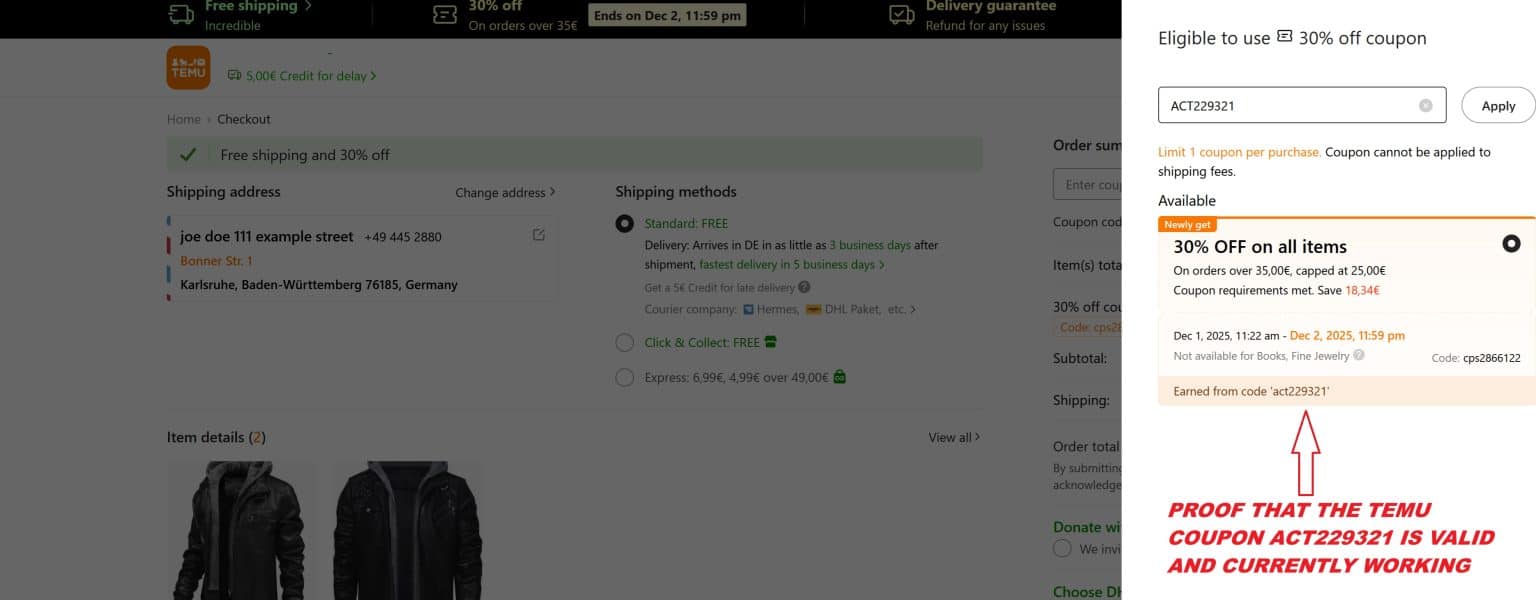 TEMU kupongikood: 40% allahindlust + 200 € pakett (veebruar 2026)